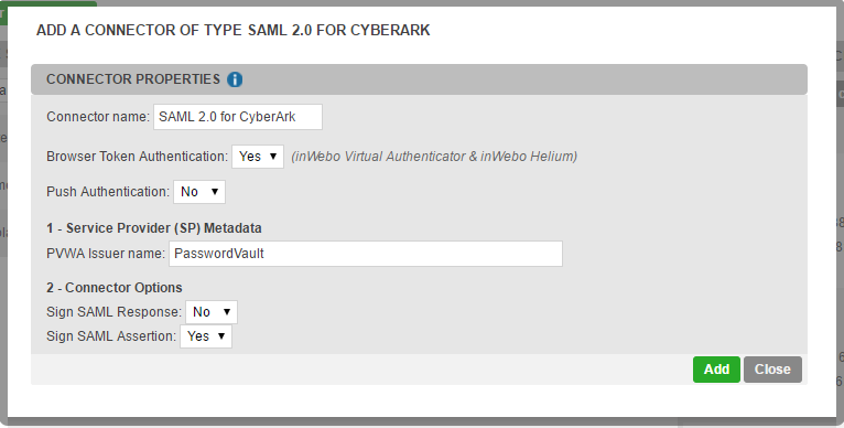 CyberArk - SAML integration