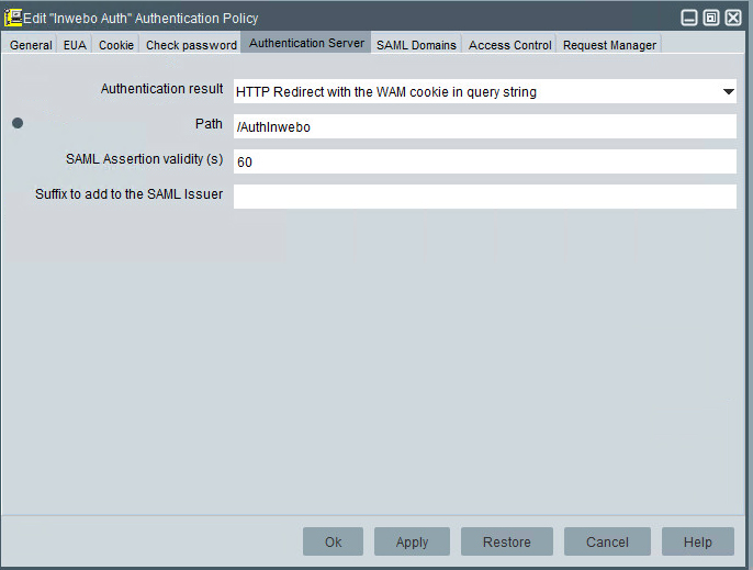 Evidian Web Access Manager (WAM) SAML v2 configuration