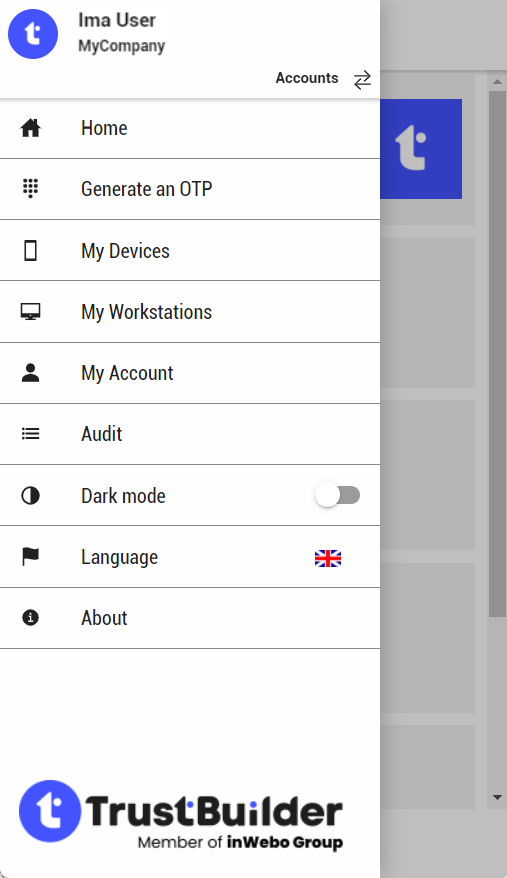 TrustBuilder Authenticator - Version 6 (mobile and desktop apps)