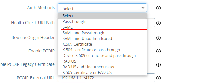 VMWare Unified Access Gateway (UAG) SAML integration