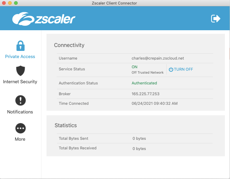 ZScaler Private Access with inWebo SAML
