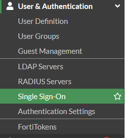 Fortigate - SAML integration