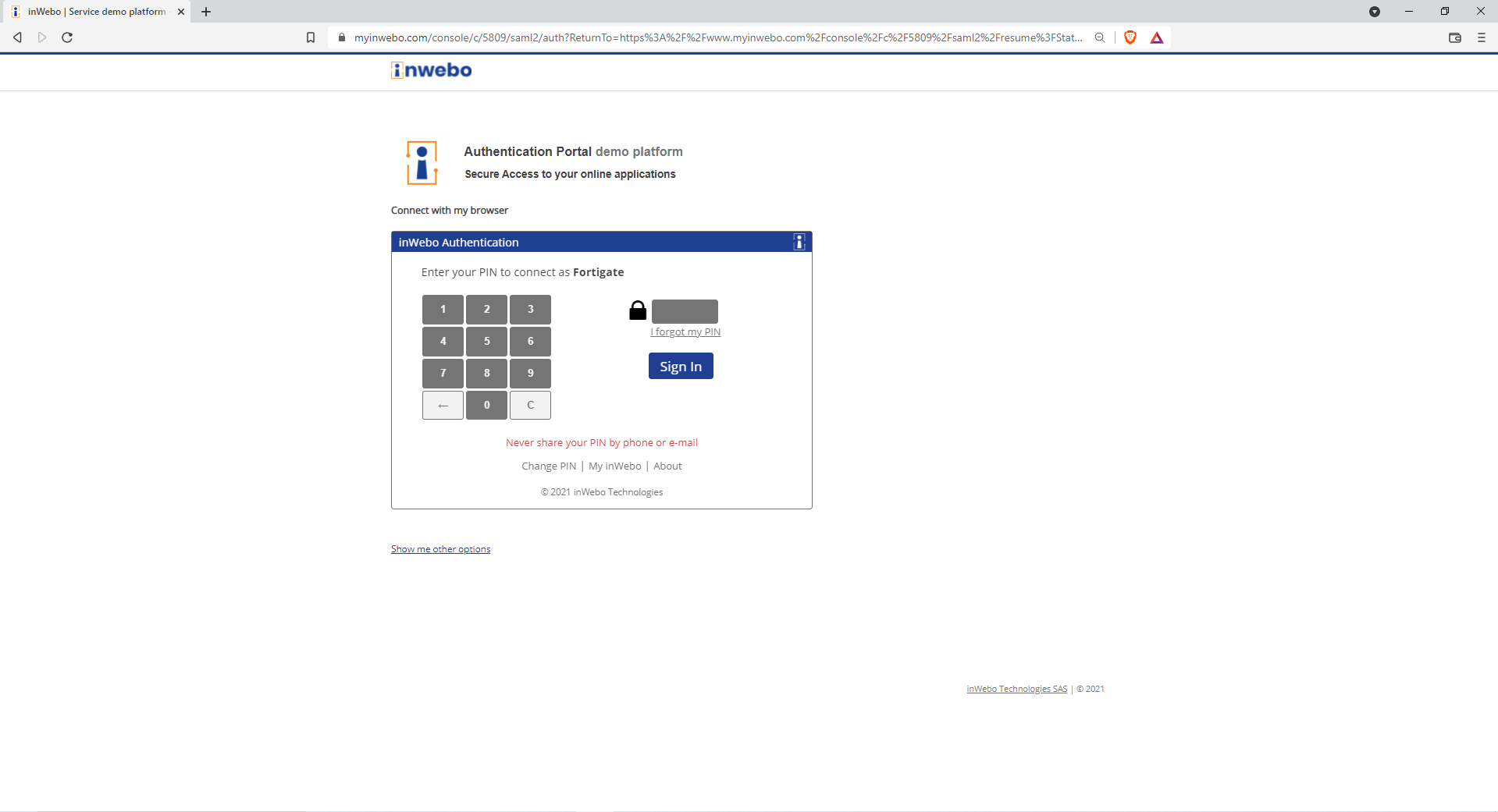 Fortigate - SAML integration