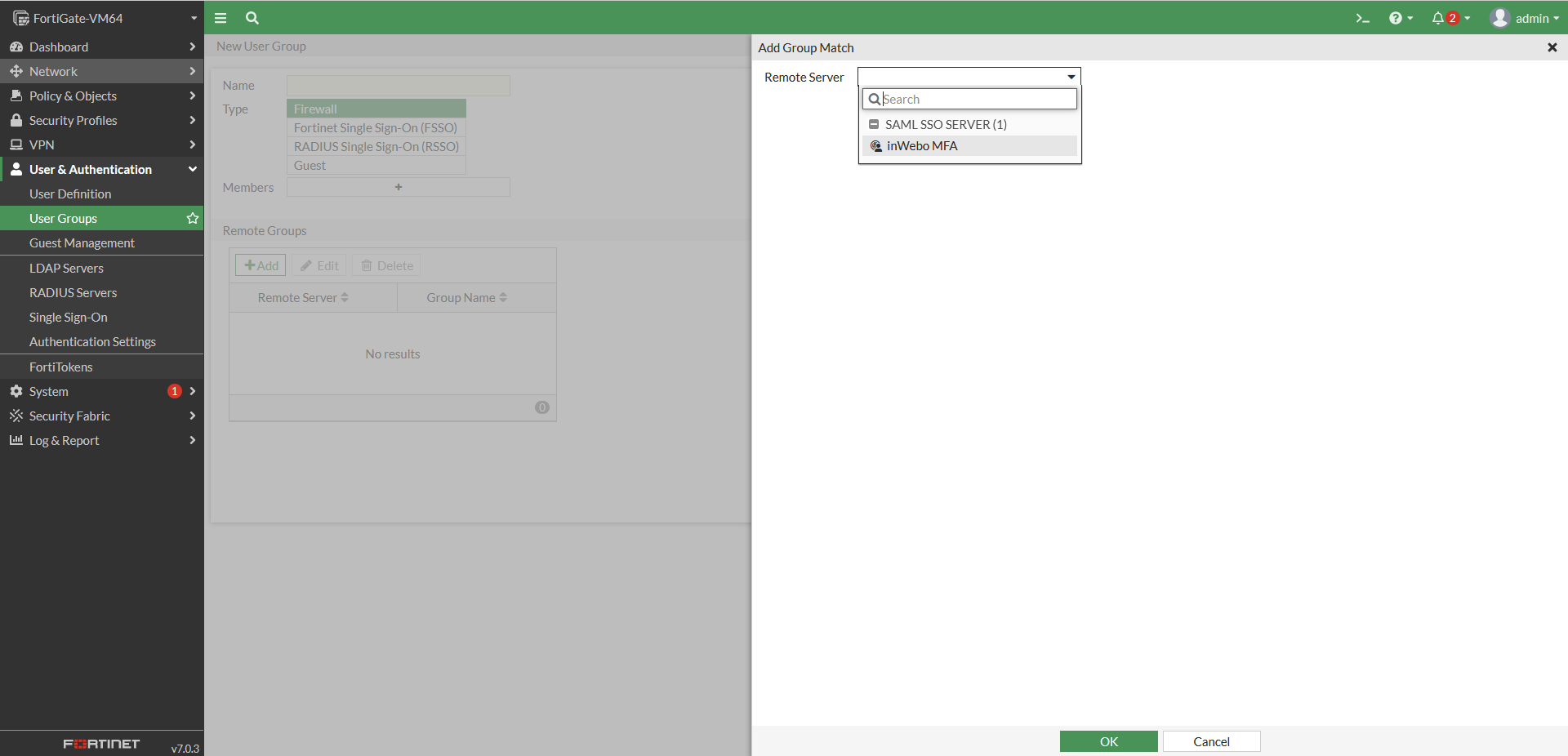Fortigate - SAML integration