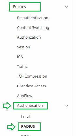 Citrix Netscaler - RADIUS integration