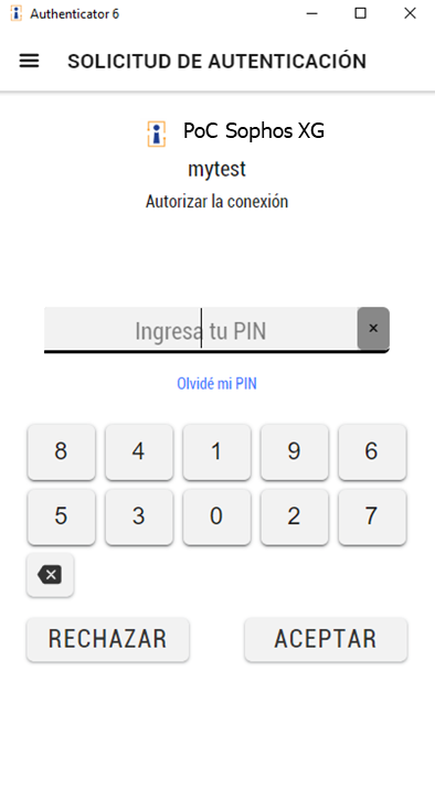Sophos XG SSL VPN - inWebo RADIUS integration