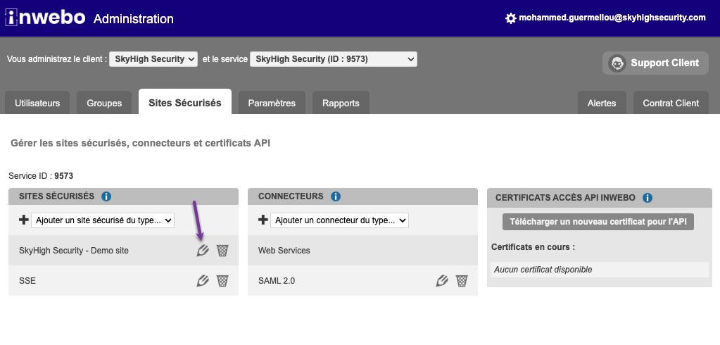 Skyhigh Security - SAML integration