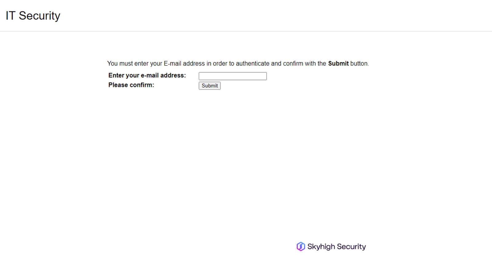 Skyhigh Security - SAML integration