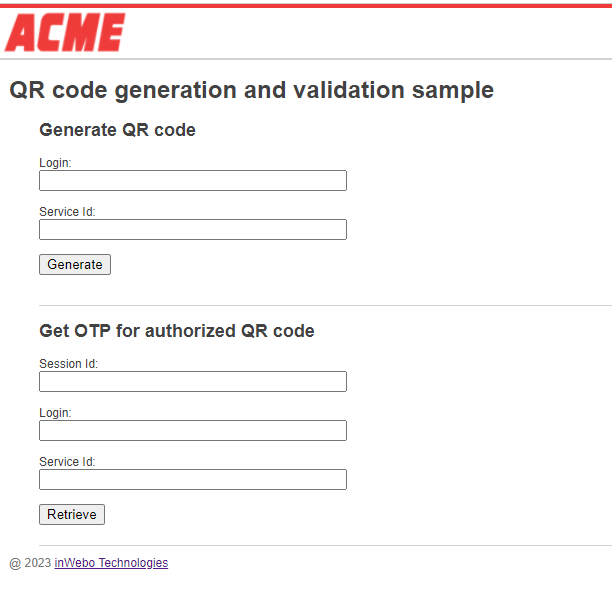 Web SDK - QR code authentication