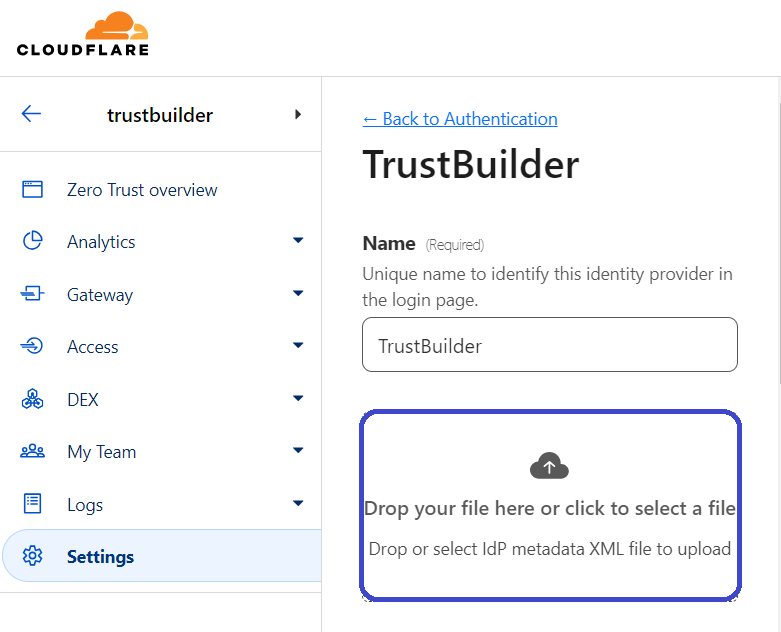 CloudFlare - SAML integration