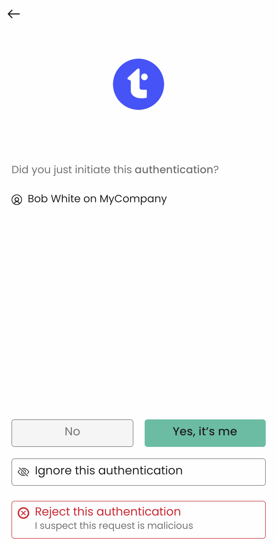 TrustBuilder Authenticator (mobile app)