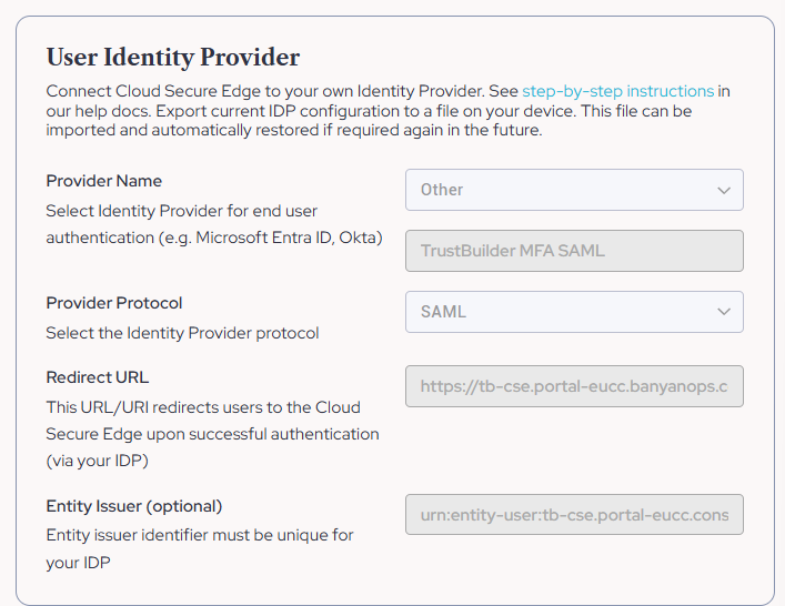 SonicWall Cloud Secure Edge (CSE) - SAML integration