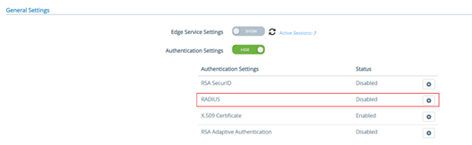 VMWare Unified Access Gateway (UAG) Radius integration
